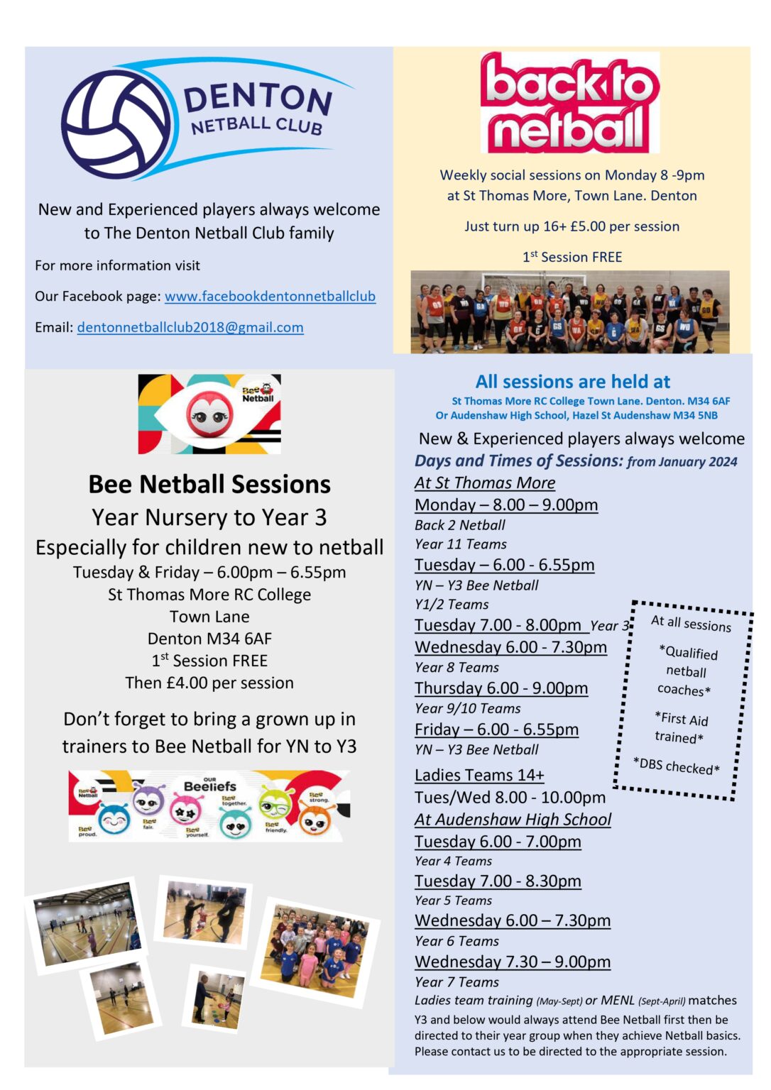 Denton Netball Club - Tameside Sports Network