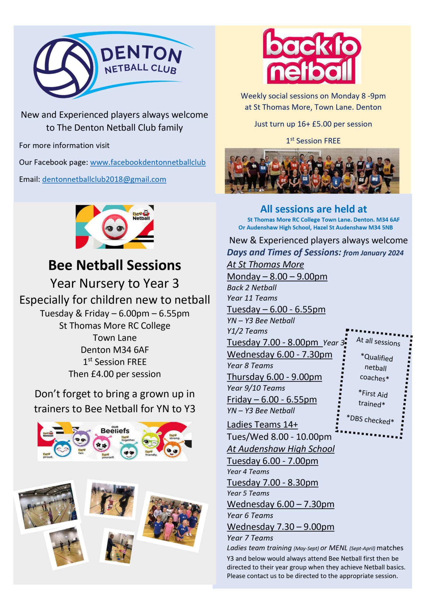 Denton Netball Club - Tameside Sports Network